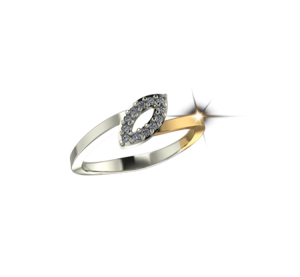 ARY Jewellers Silver Diamond Ring R-04 - Sahulat Bazar